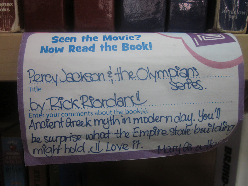 Miss Stacia's Book Blog: Shelf Talkers...